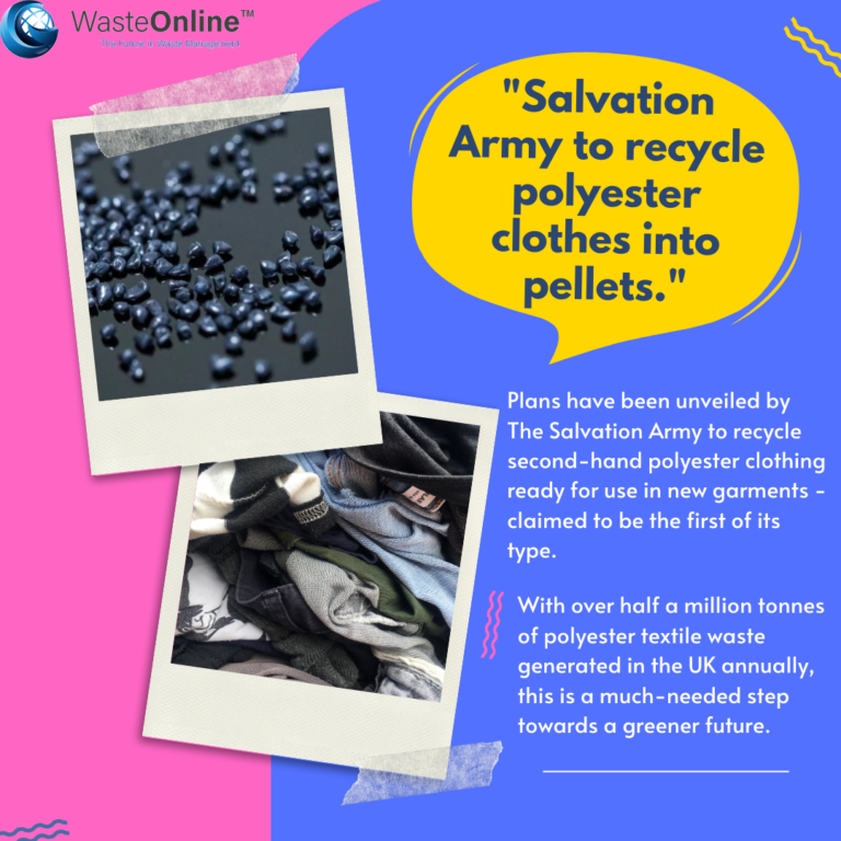 Salvation Army unveils plans for polyester recycling plant